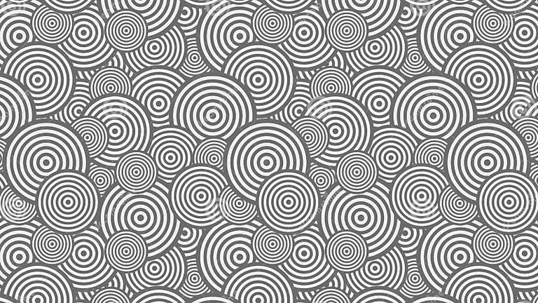 Grey Overlapping Concentric Circles Pattern Vector Image Stock Vector ...