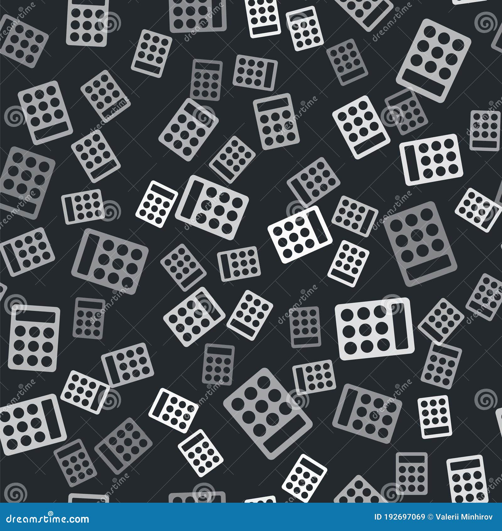 Grey Password Protection and Safety Access Icon Isolated Seamless ...