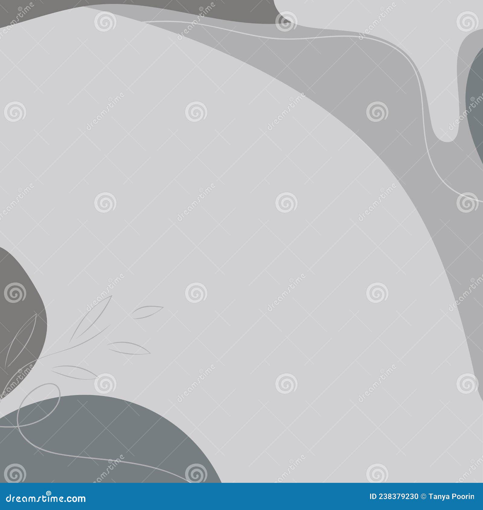 Grey Pastel Background with Abstract Hand Drawn. Stock Vector ...