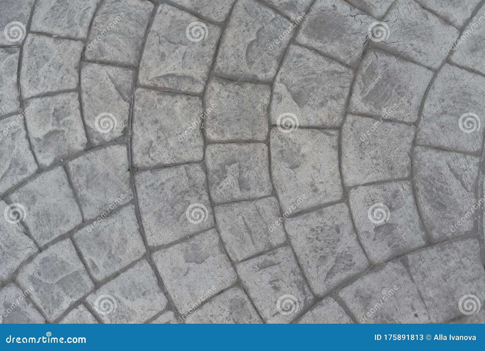 Grey Pavement in a Pattern in an European City. Tile Stock Image ...