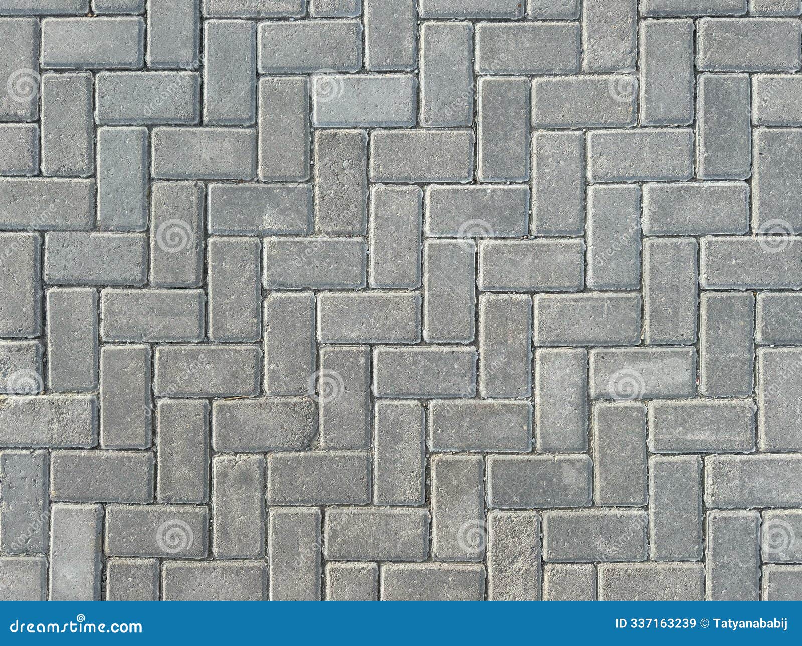 Grey Paving Slabs with Rectangular Shape. Sidewalk Decoration with ...