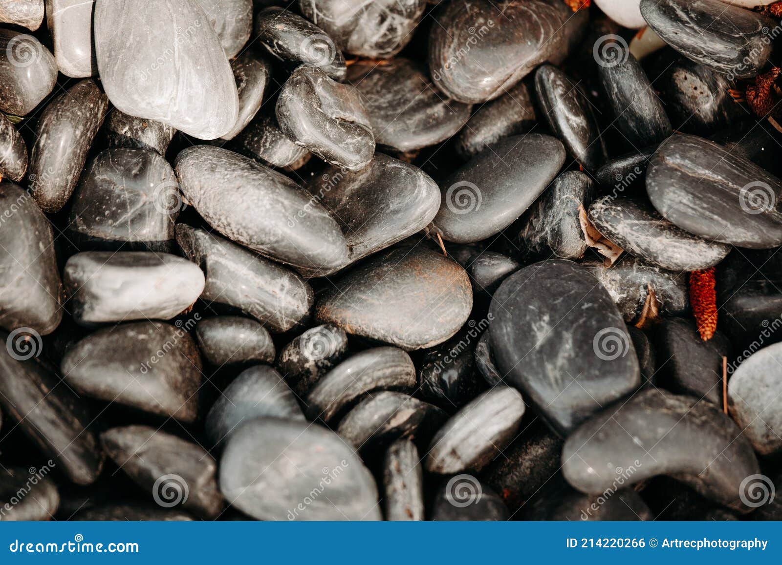 Grey Pebbles Background - Round Gray Rocks Wallpaper Stock Photo ...