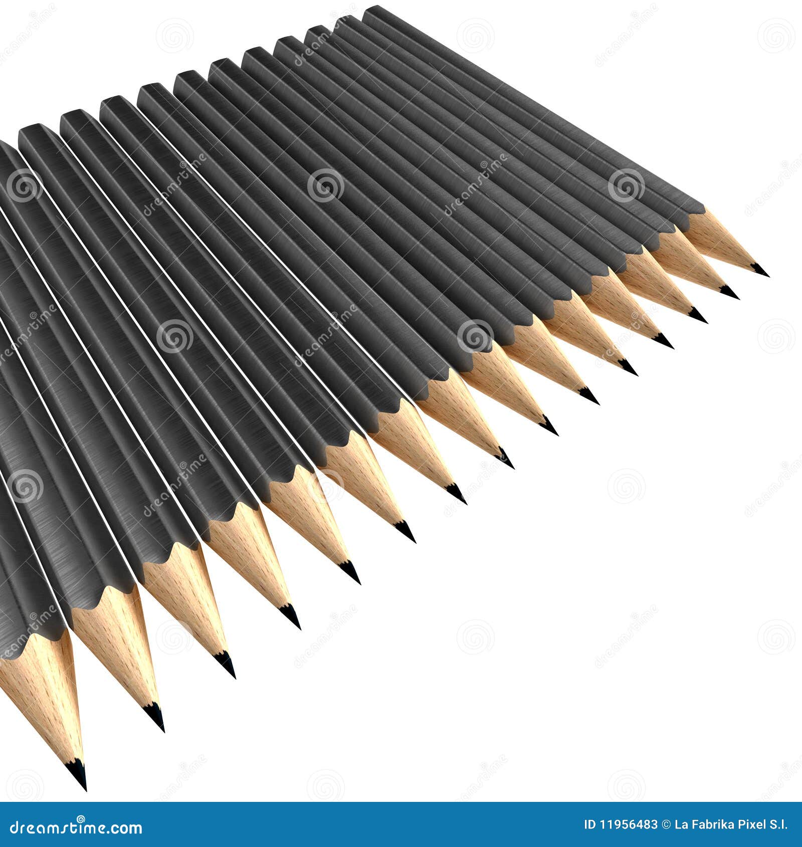 Grey pencils stock illustration. Illustration of grey - 11956483