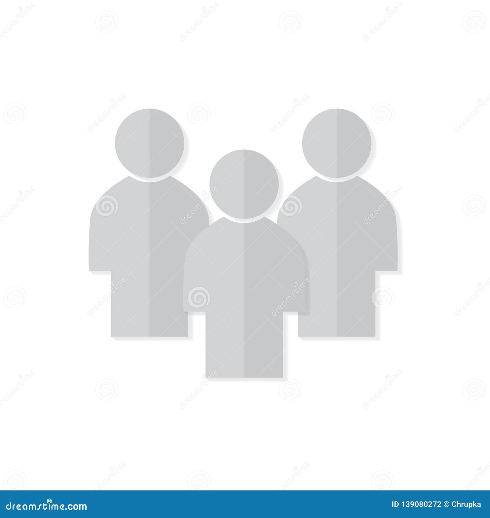 Grey people icon stock vector. Illustration of sign - 139080272
