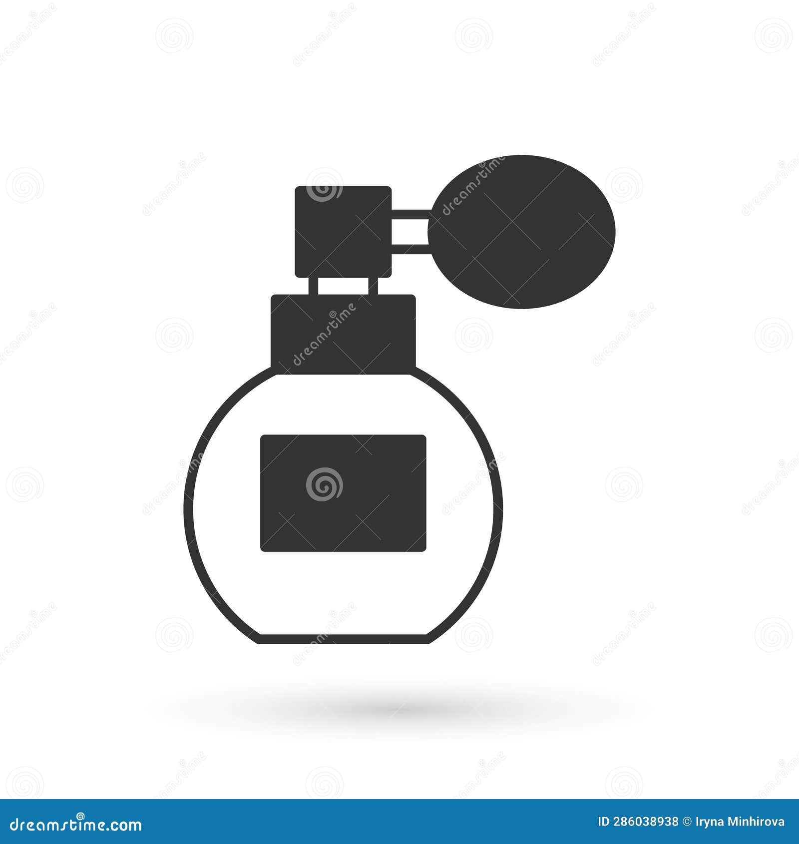 Grey Perfume Icon Isolated on White Background. Vector Stock Vector ...