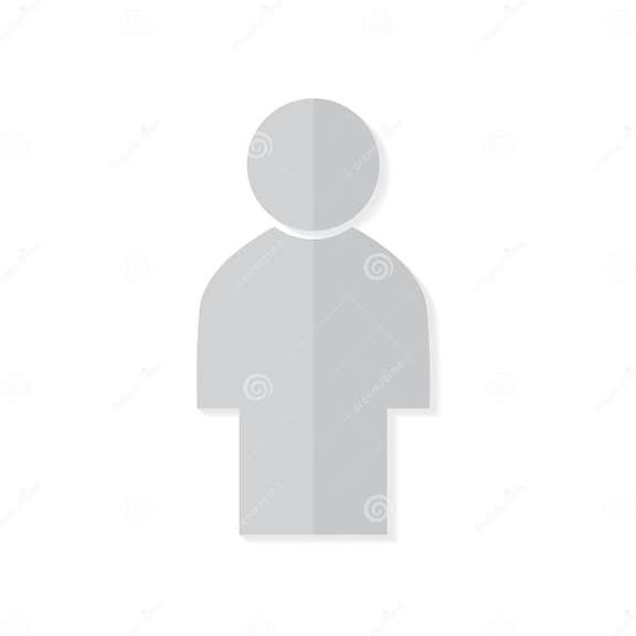 Grey person icon stock vector. Illustration of silhouette - 139080124