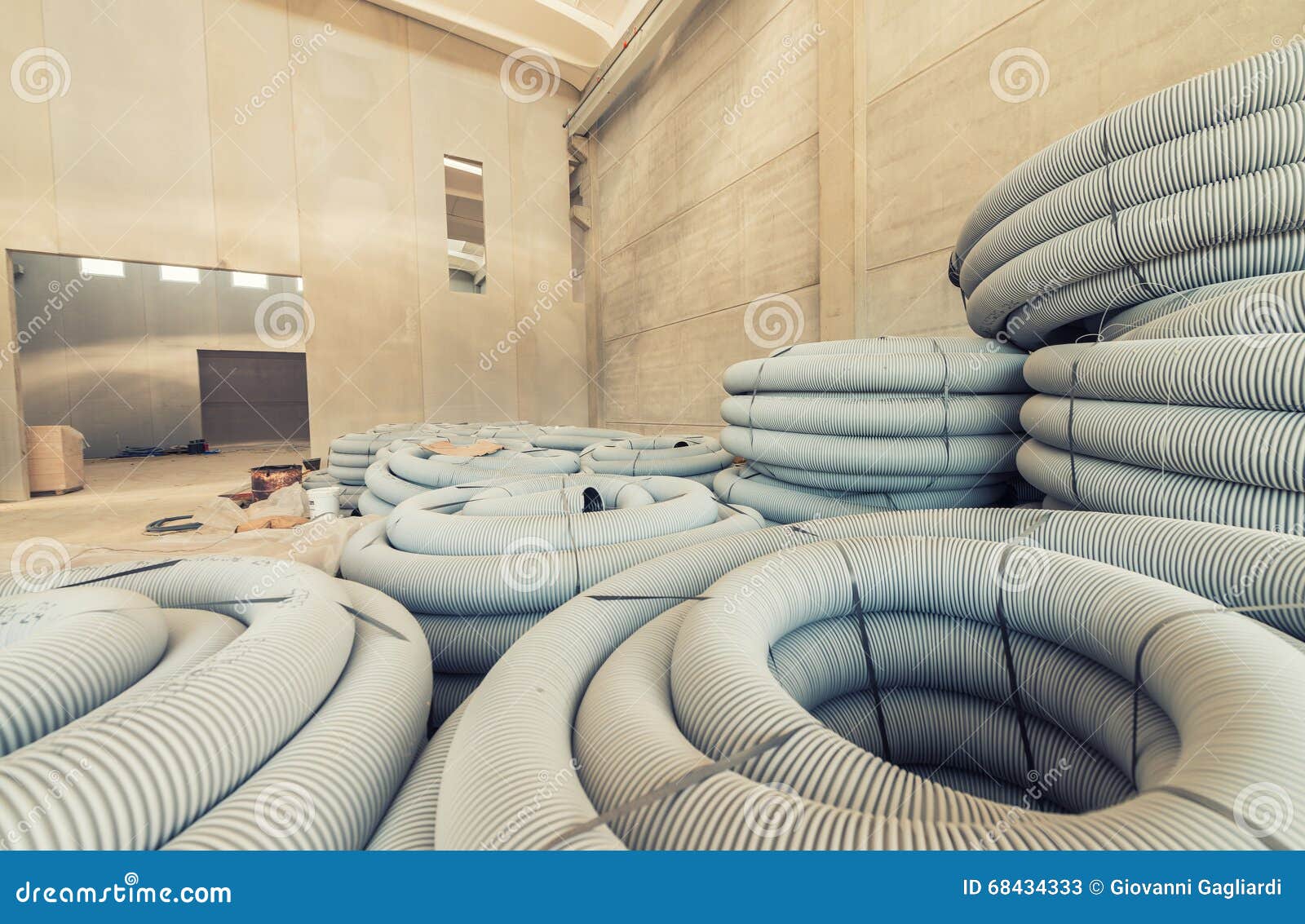 Pipe Inside Under A Magnifying Glass Or Loupe Isolated On White ...