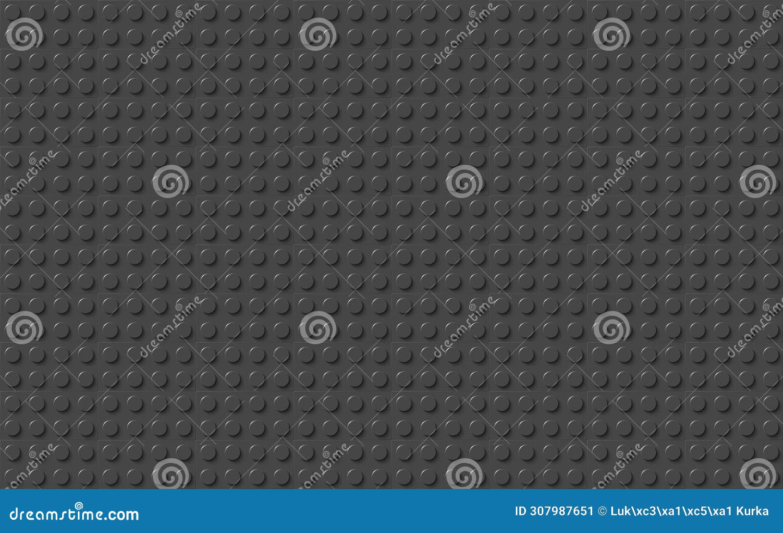 Grey Plastic Toy Blocks. Modern Vector Bricks Background. Plastic ...