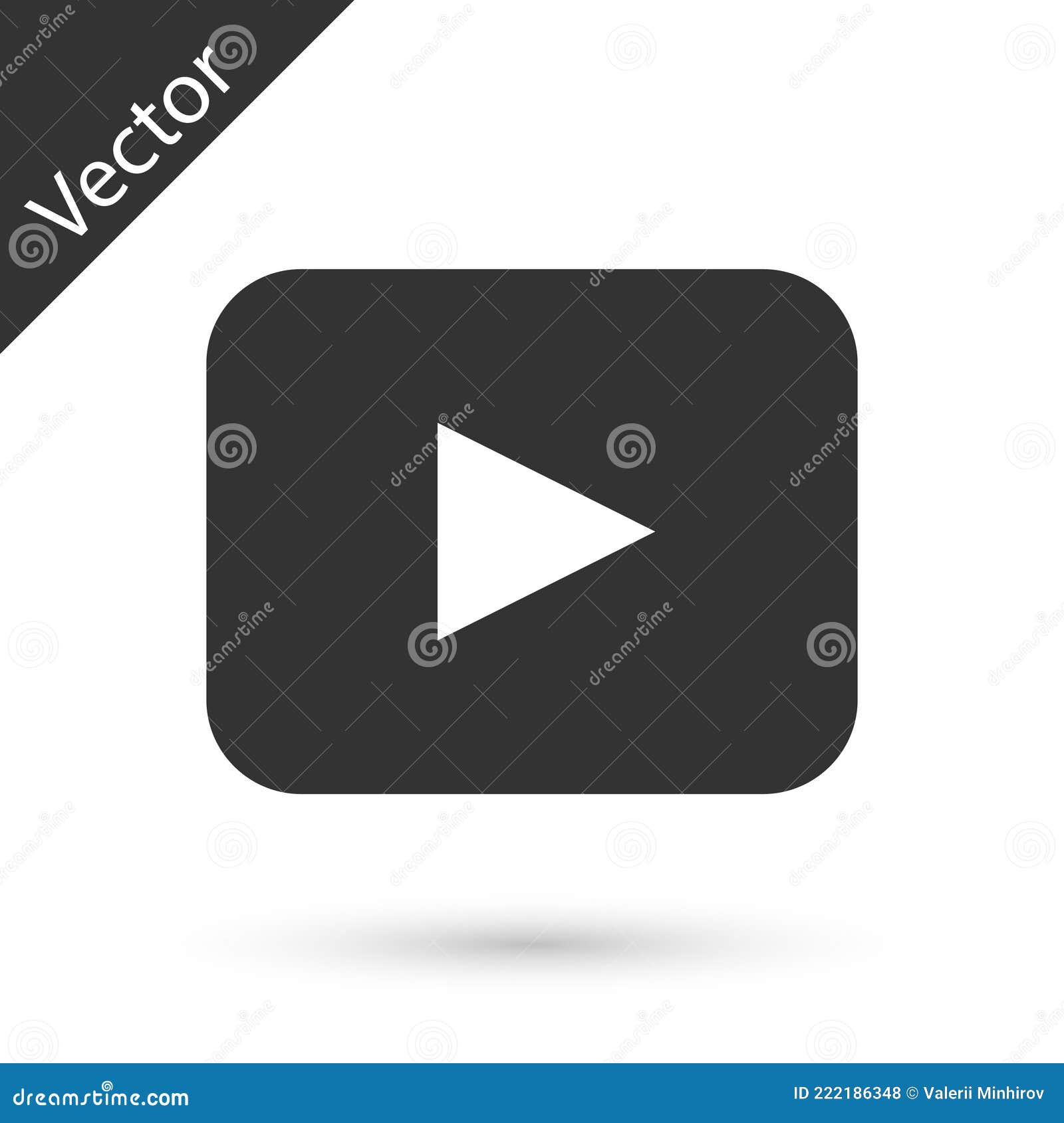 Grey Play Button Stock Illustrations – 4,457 Grey Play Button Stock ...