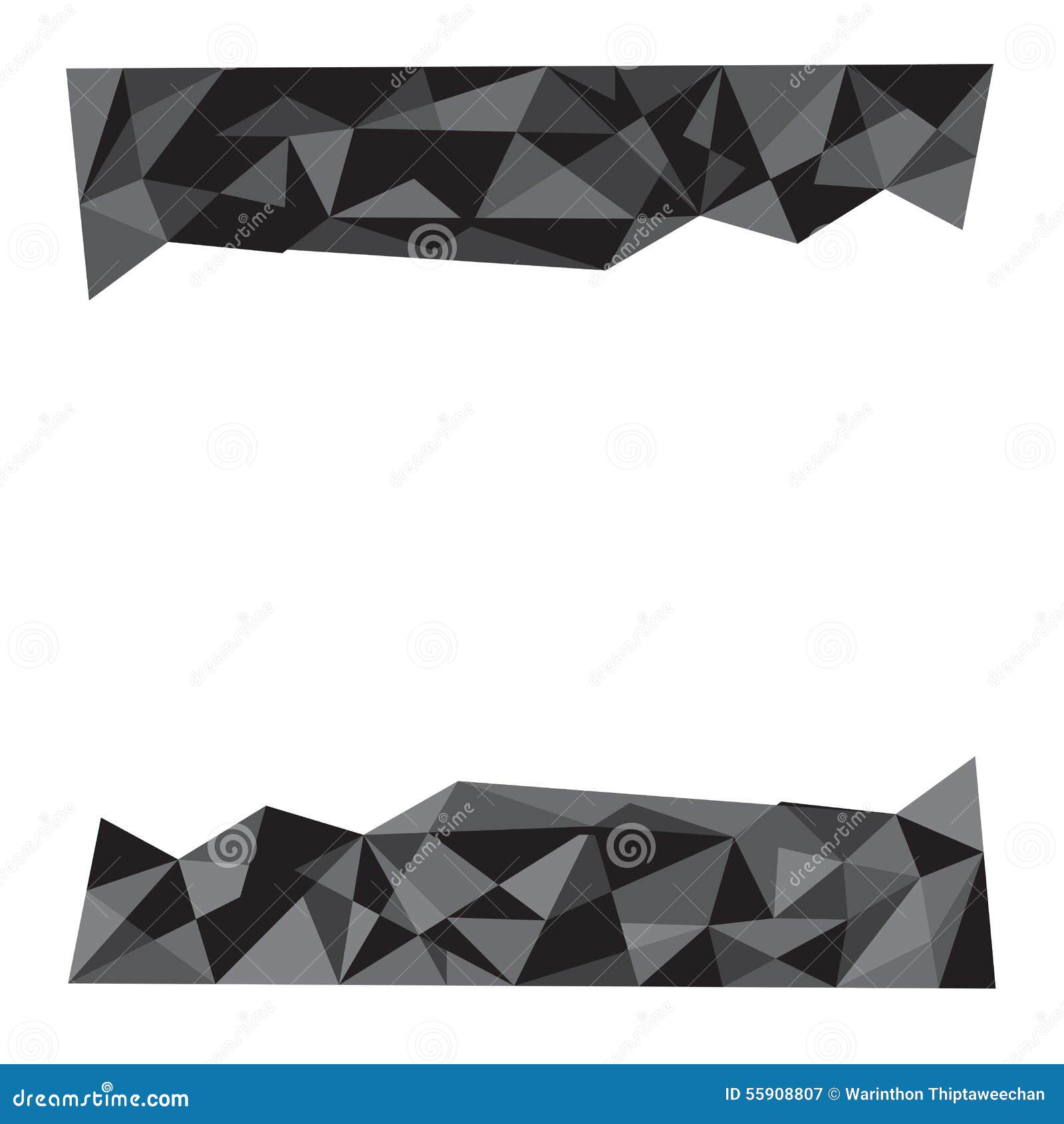 Grey polygon on side stock vector. Illustration of crystal - 55908807