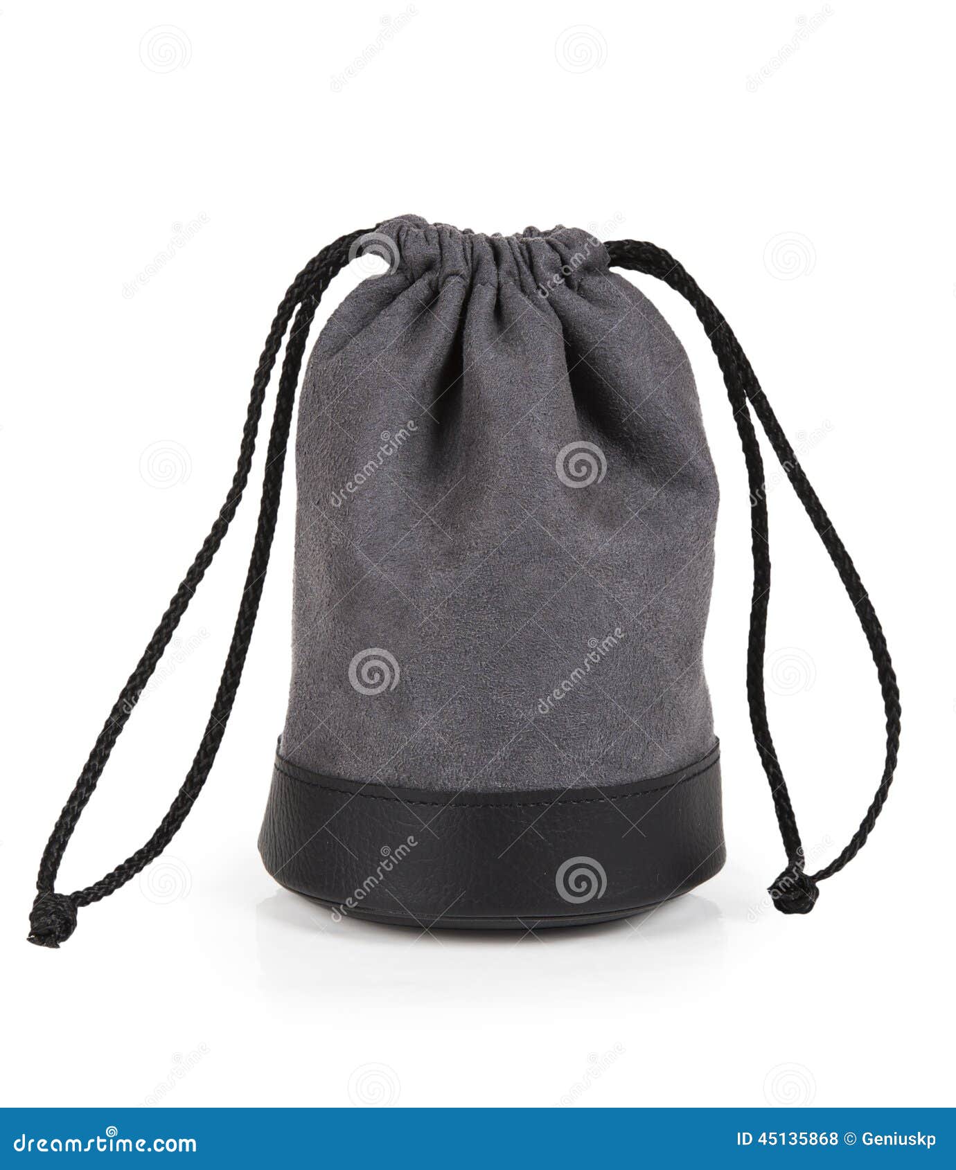 Grey pouch with lens stock photo. Image of happiness - 45135868