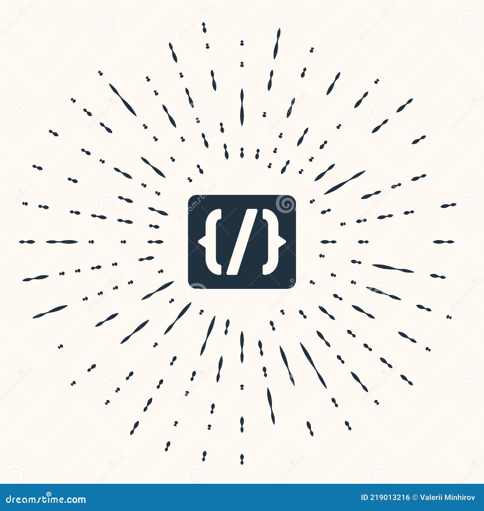 Grey Programming Language Syntax Icon Isolated On Beige Background Syntax Programming File