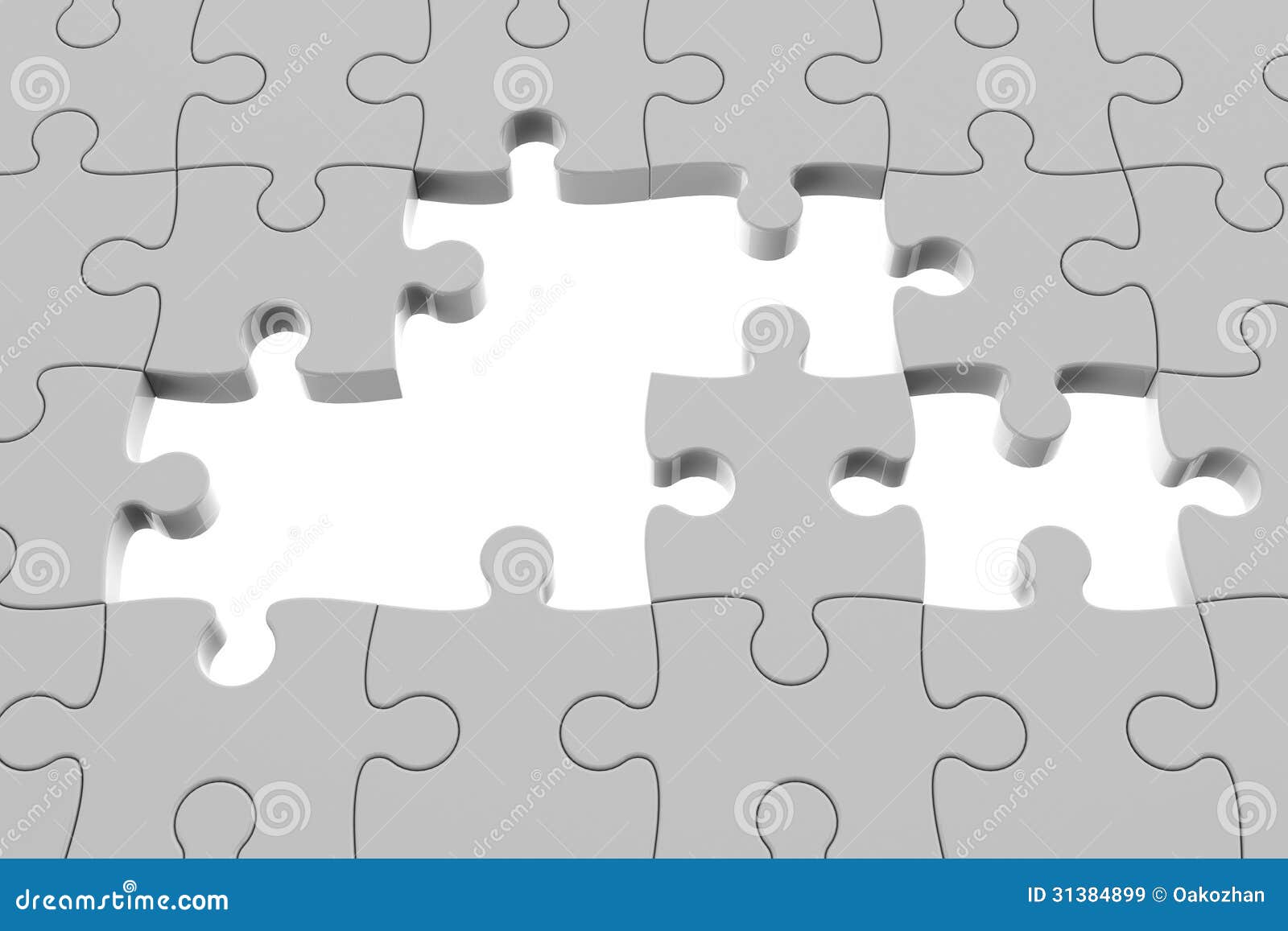 Grey puzzle pieces stock illustration. Illustration of backdrop - 31384899