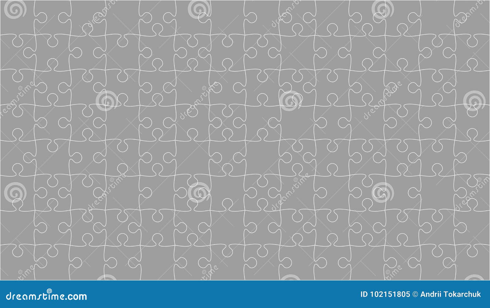 Grey Puzzles Pieces Jigsaw - Vector Background. Stock Vector ...