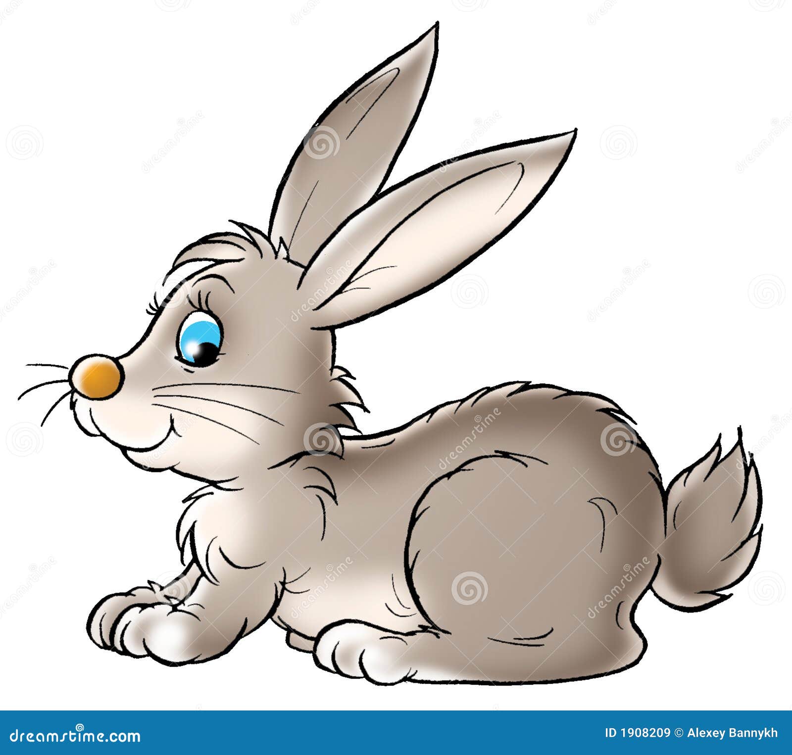 Grey Rabbit Royalty Free Stock Images - Image: 1908209