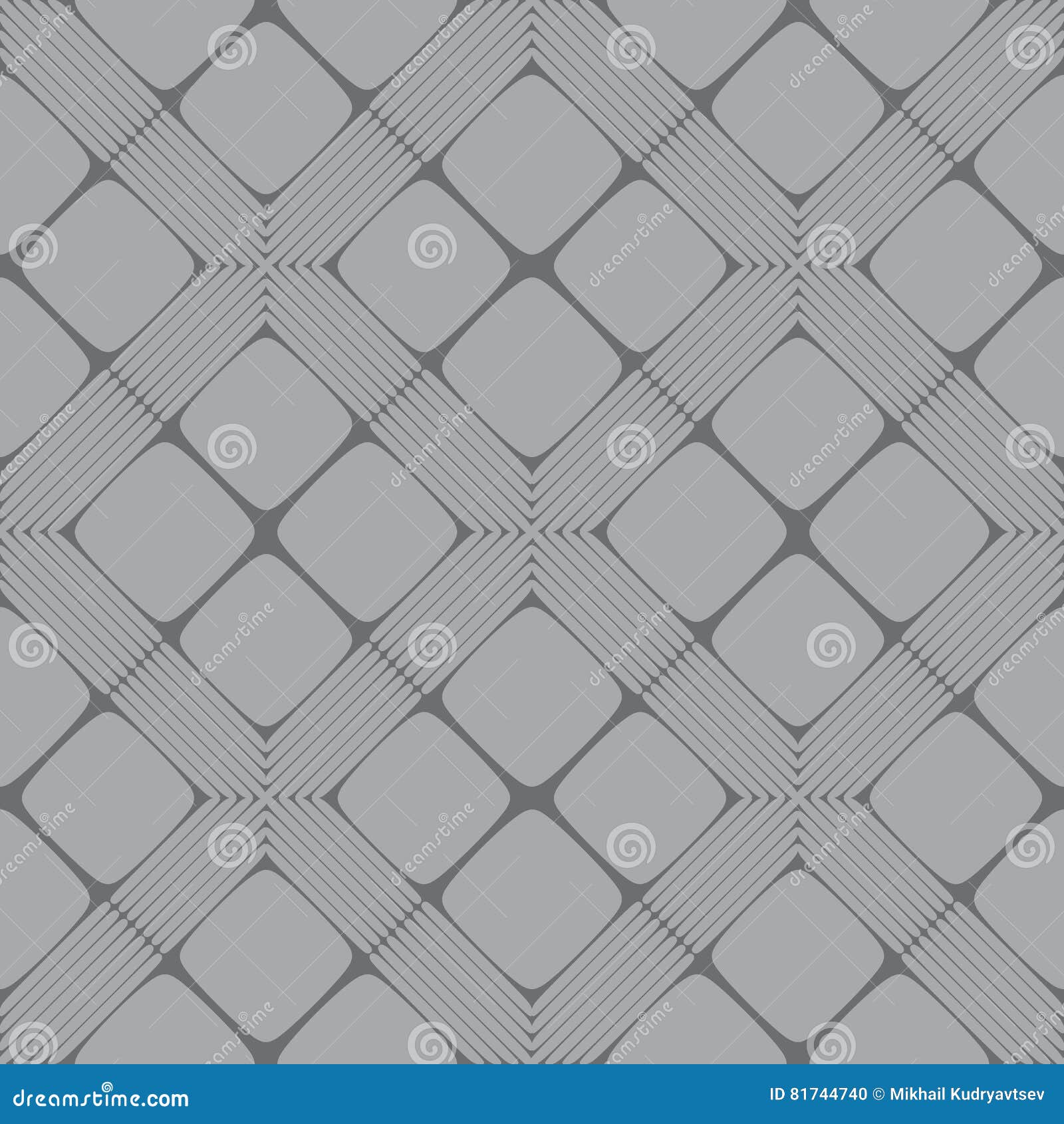 Grey Rectangle Mosaic Seamless Pattern Stock Vector - Illustration of ...