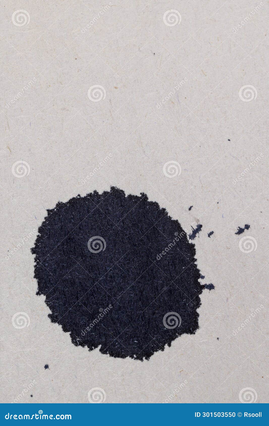 Grey Recycled Paper with Black Ink Drops Stock Photo - Image of spot ...