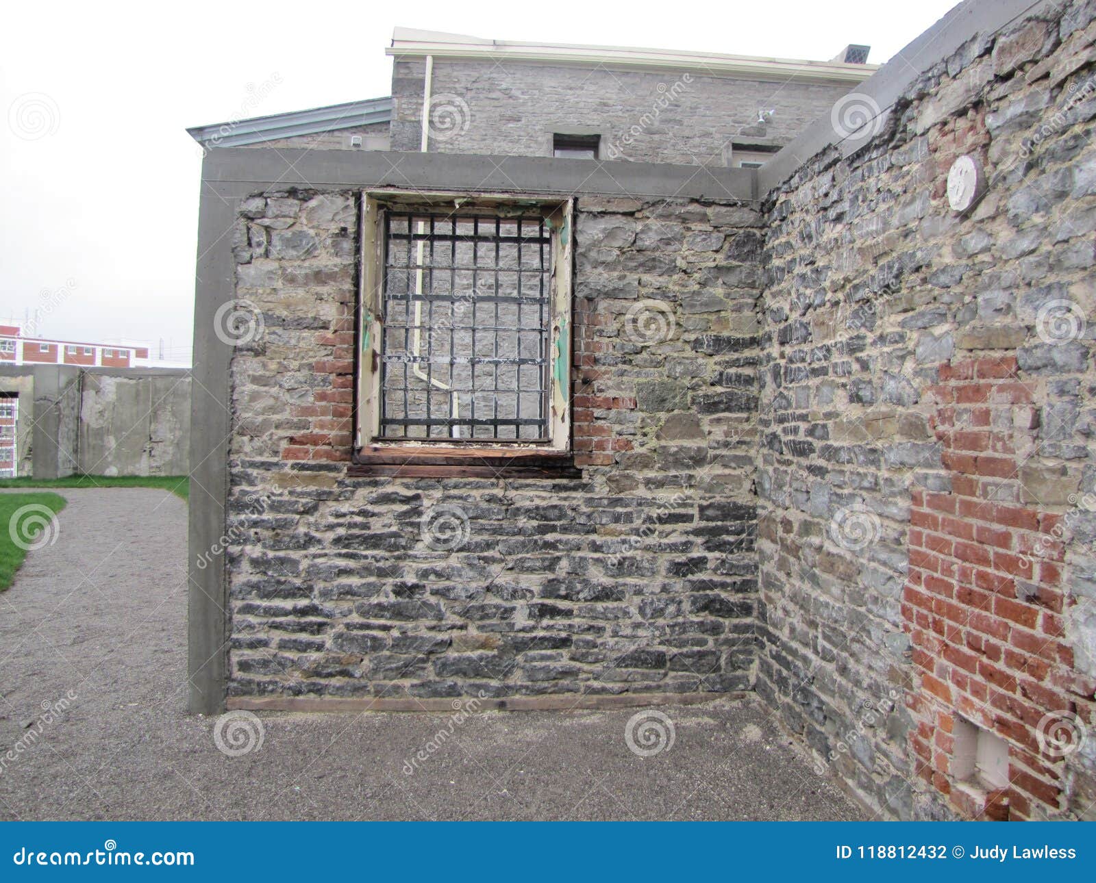 Remnants of Prison Walls and Courtyard Stock Photo - Image of ontario ...