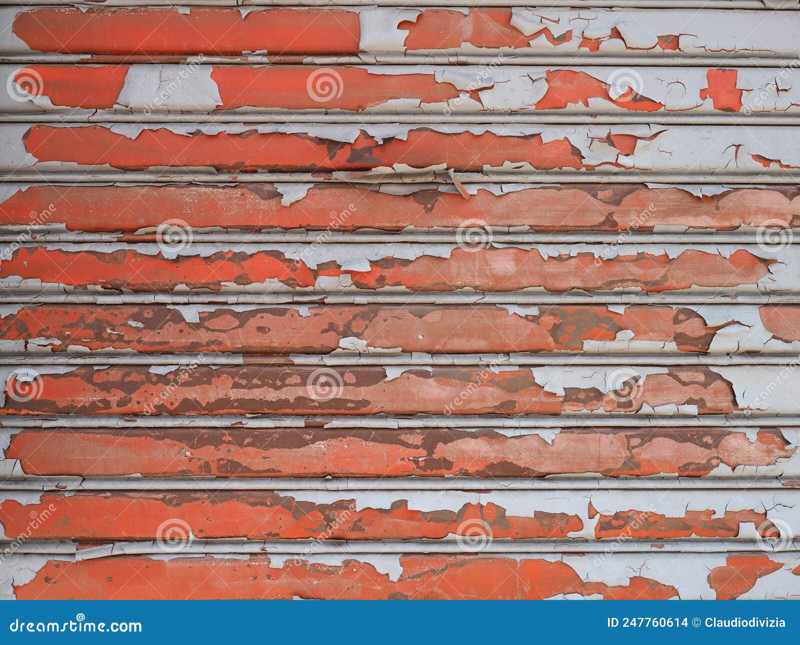 Grey Red Rolling Shutter Metal Texture Background Stock Photo - Image ...