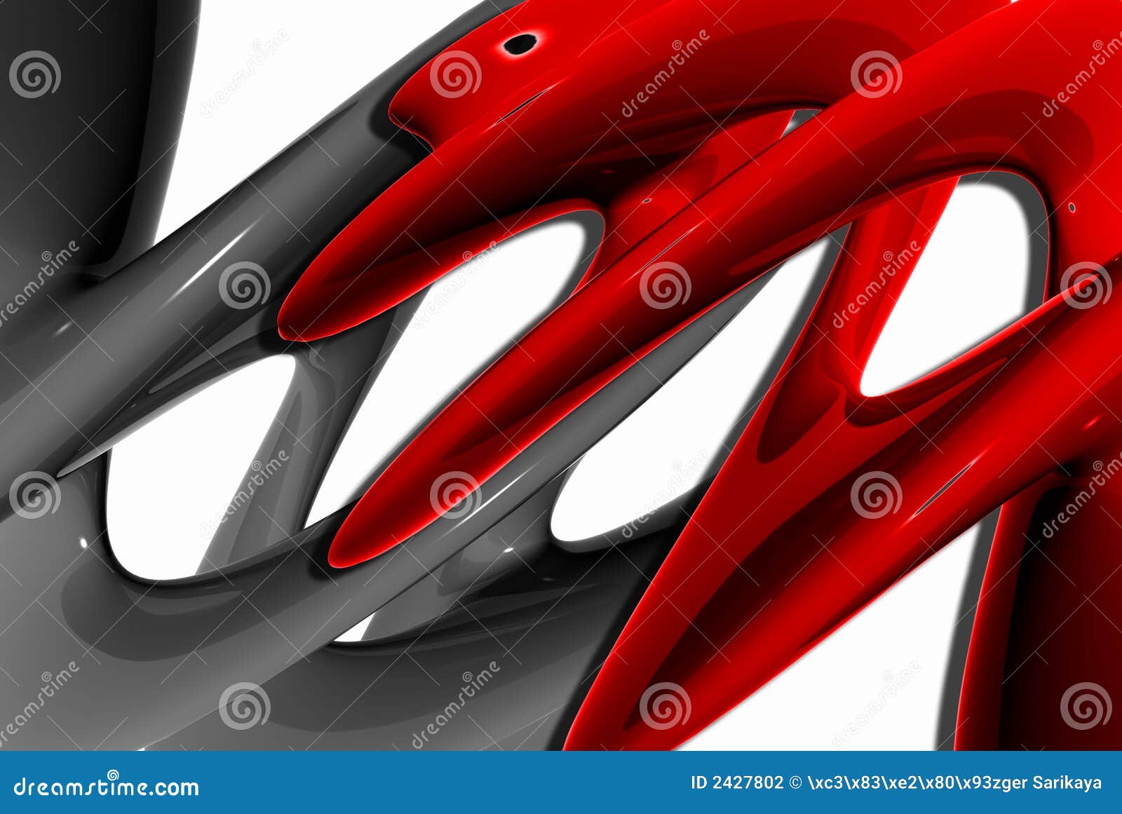 Grey and red shapes stock illustration. Illustration of curve - 2427802