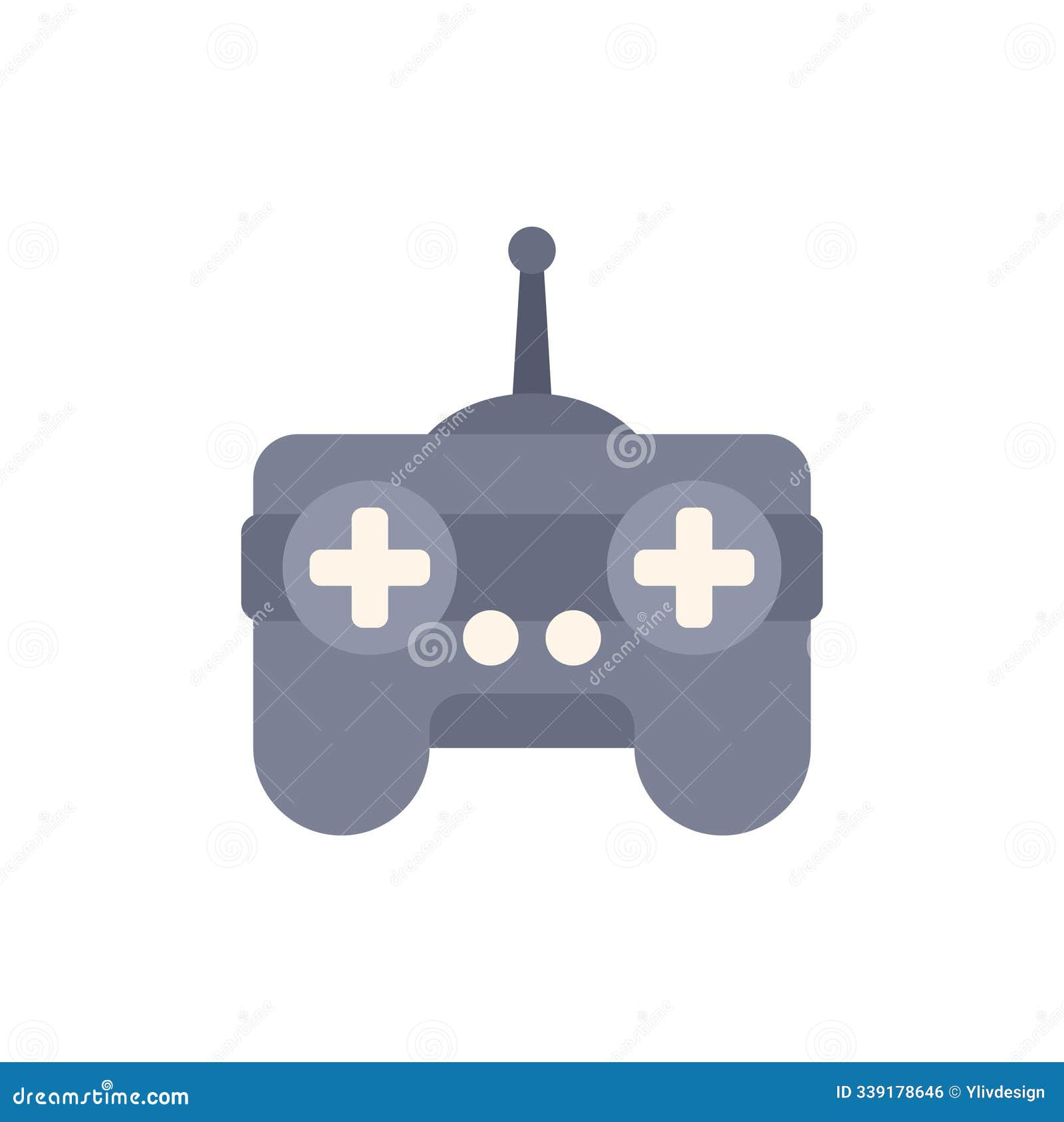 Grey Remote Control with Antenna Transmitting Signals Stock ...