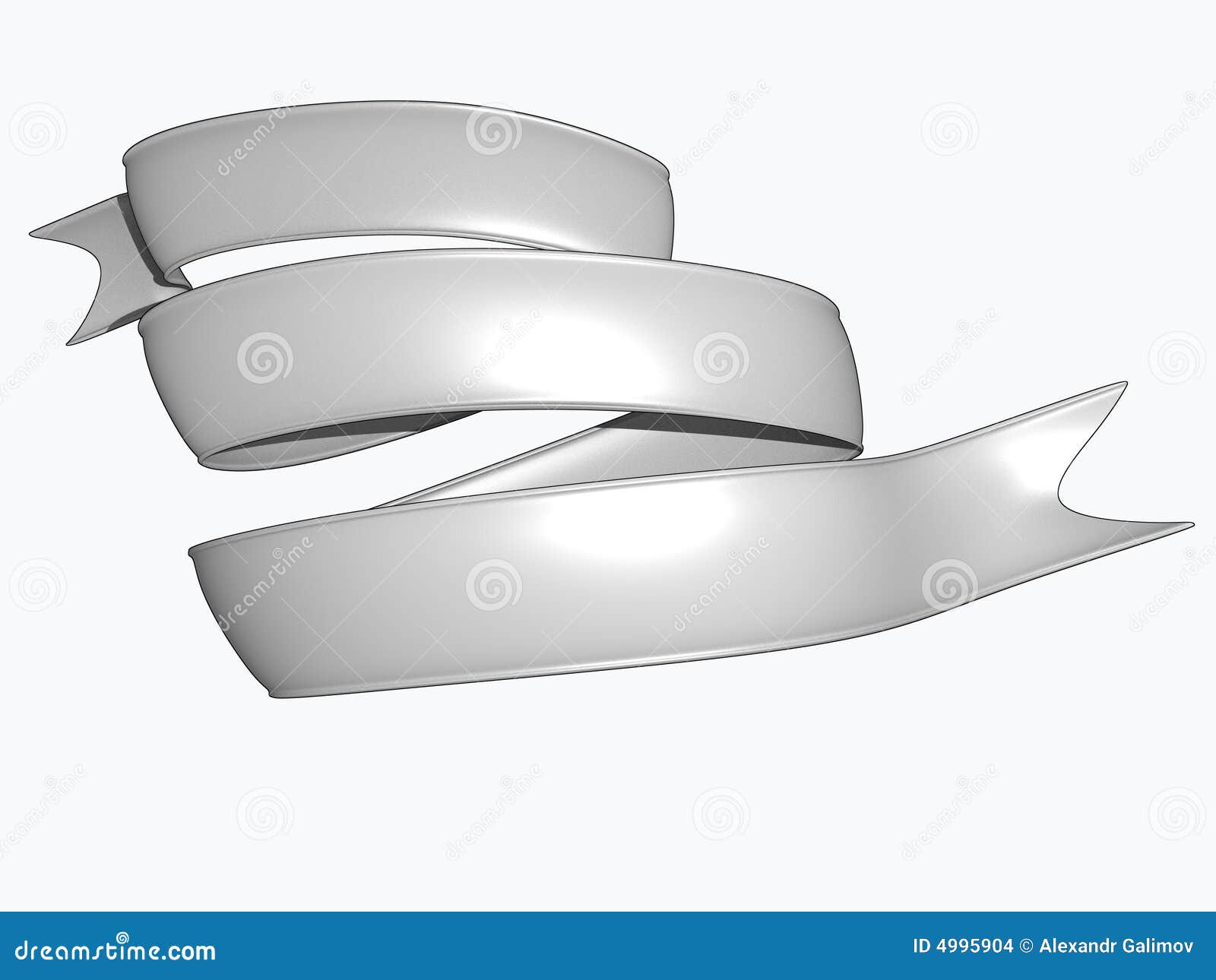 Grey Ribbon Royalty-Free Stock Image | CartoonDealer.com #4995904