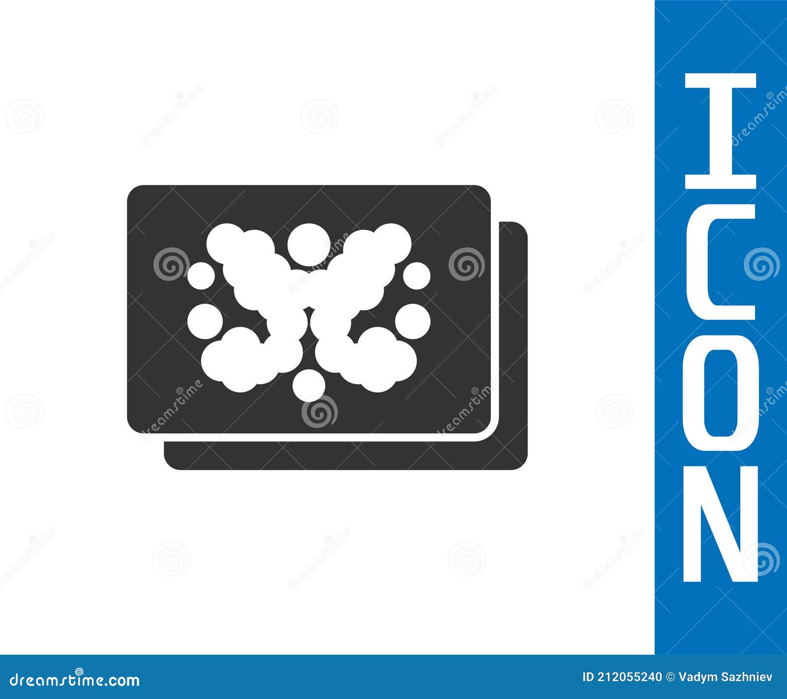 Grey Rorschach Test Icon Isolated on White Background. Psycho ...