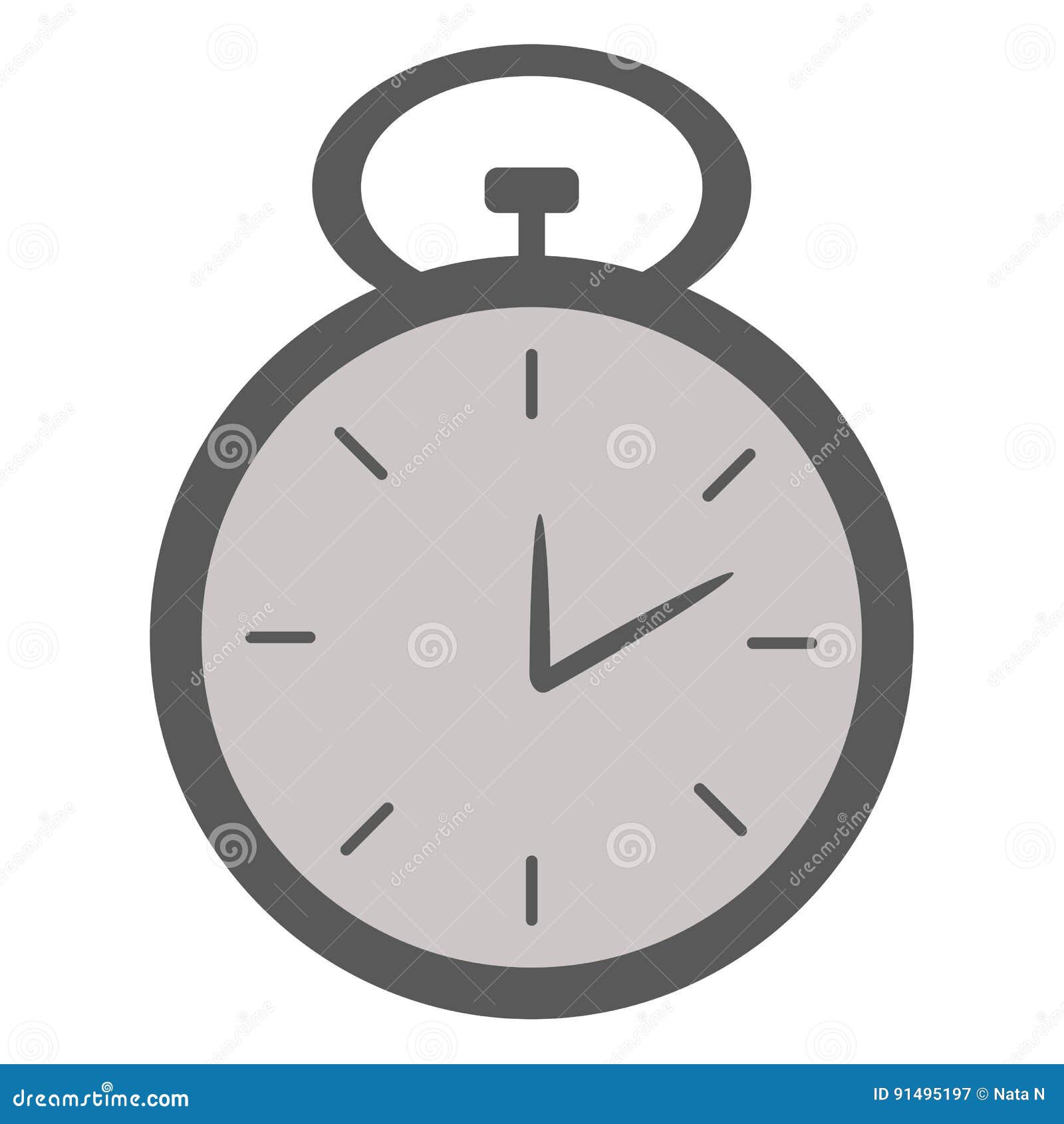 Grey round stopwatch clock stock vector. Illustration of background ...