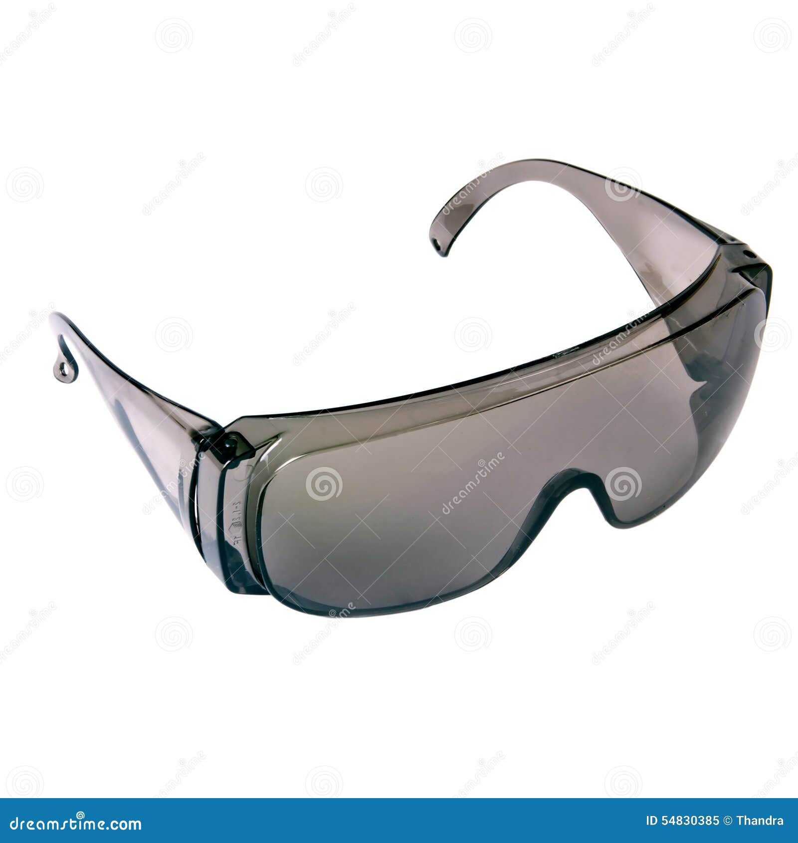 Grey Safety Glasses Isolated on the White Background Stock Image ...