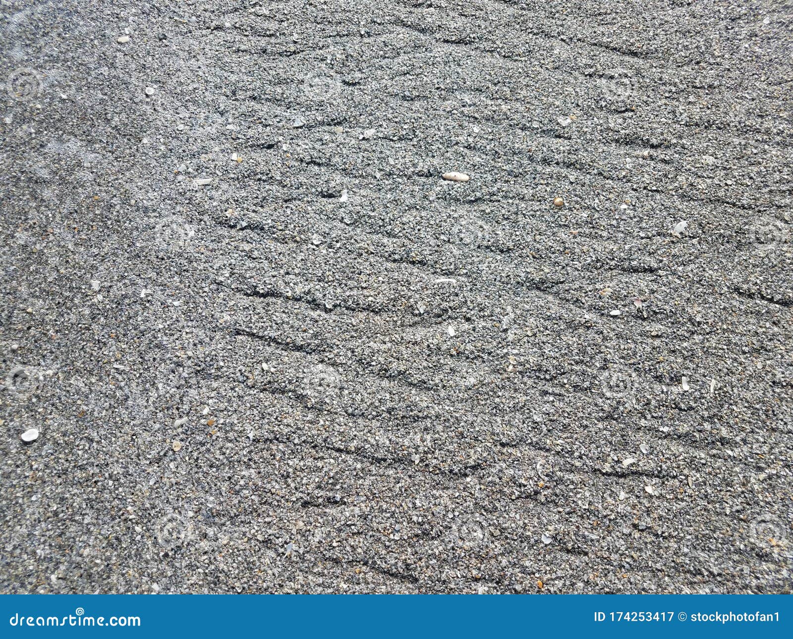 Grey Sand or Soil on the Ground at the Beach with Pebbles Stock Image ...