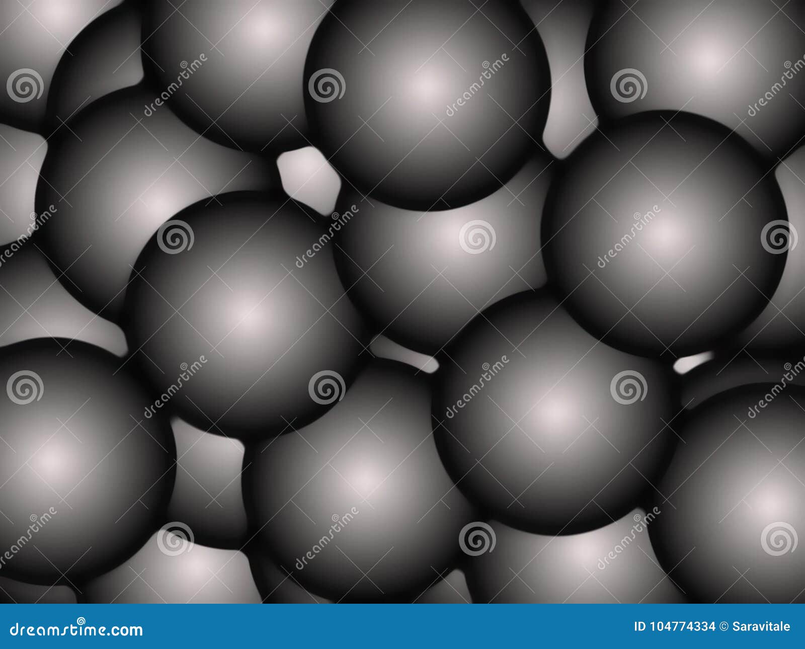 Grey Scale Digital Balls stock de ilustración. Ilustración de blanco ...