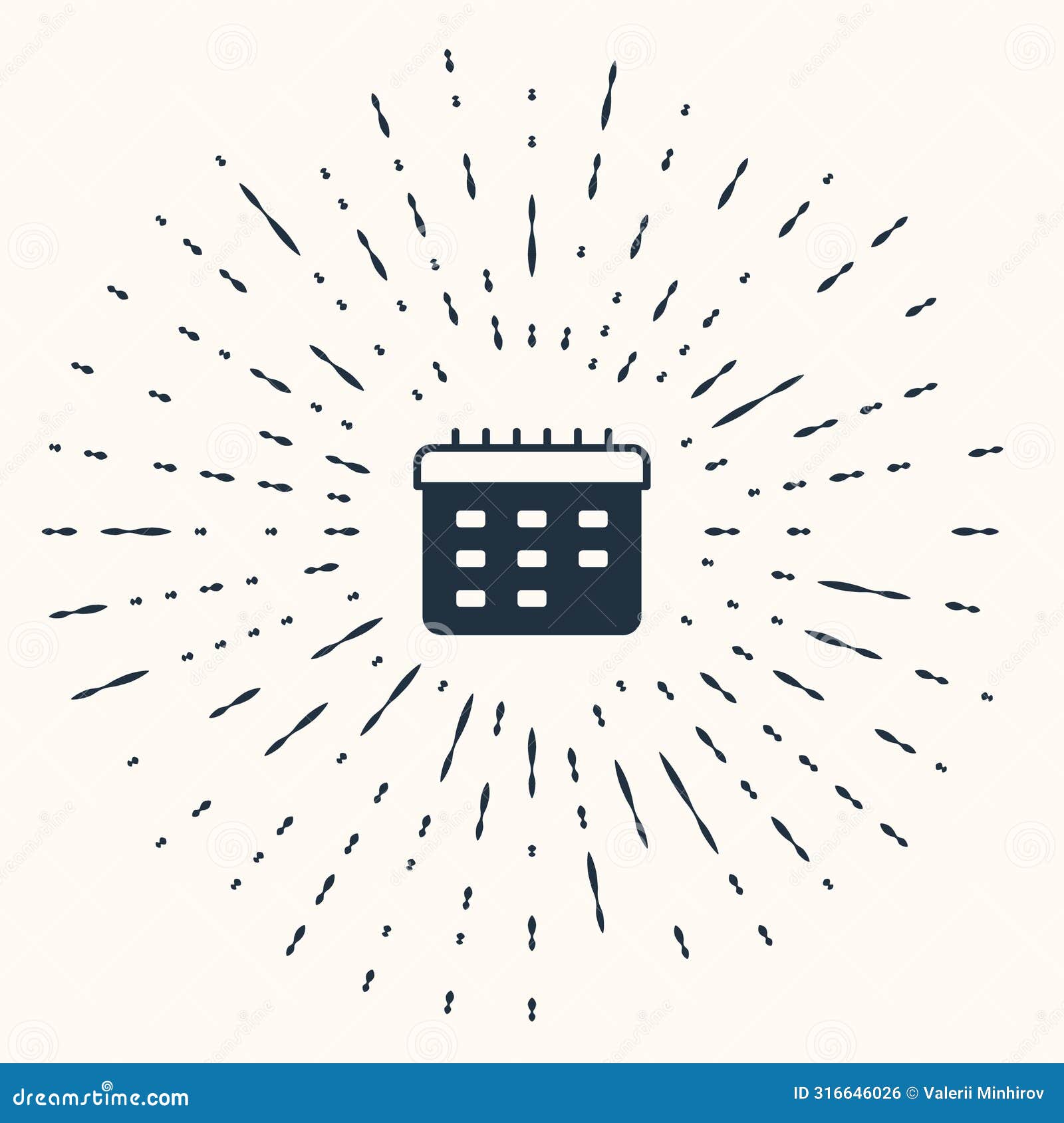 Grey School Timetable Icon Isolated on Beige Background. Abstract ...