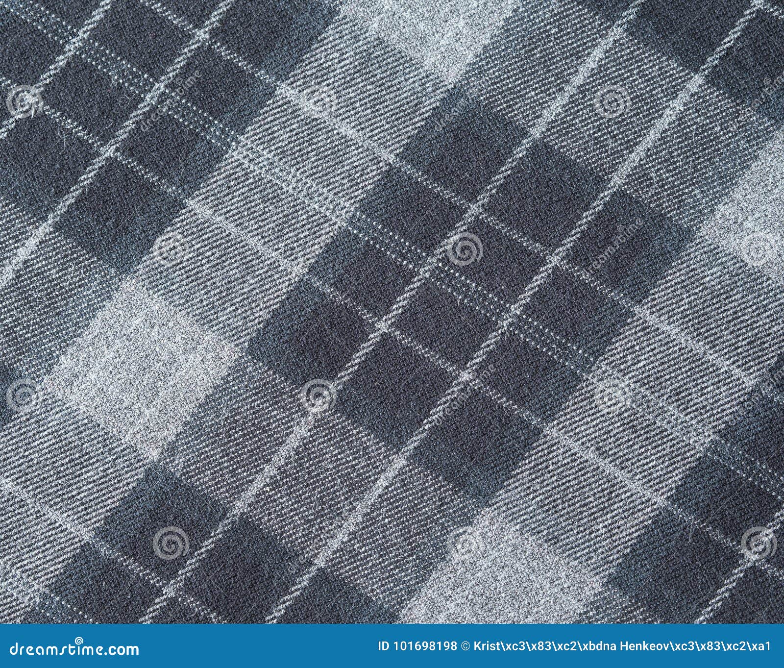 Grey Scottish Checked Wool Fabric Texture Background Stock Photo ...
