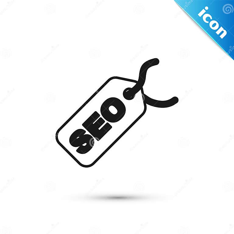 Grey SEO Optimization Icon Isolated on White Background. Vector Stock ...