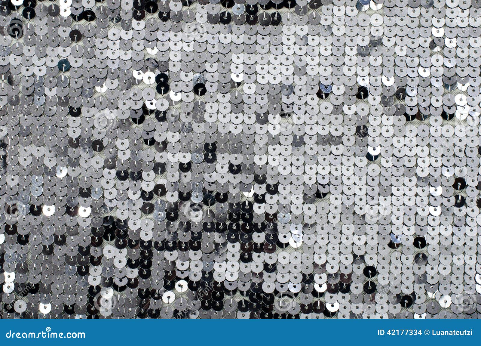 Grey Sequins Pattern. Sparkling Sequins Background. Stock Photo - Image ...