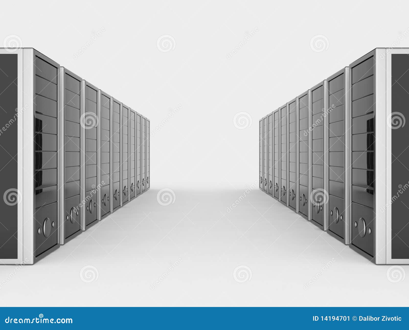 Grey servers stock illustration. Illustration of datacenter - 14194701