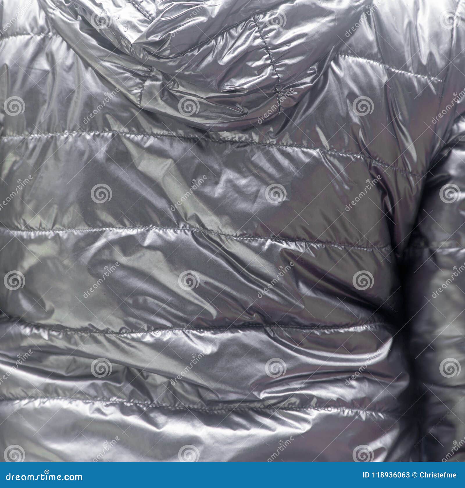 Grey Shiny Fabric immagine stock. Immagine di chiusura - 118936063