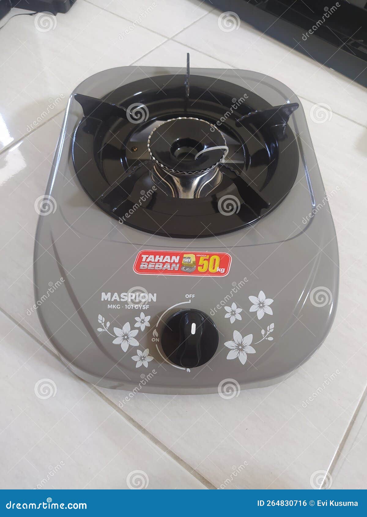 Grey single gas stove editorial photo. Image of single - 264830716