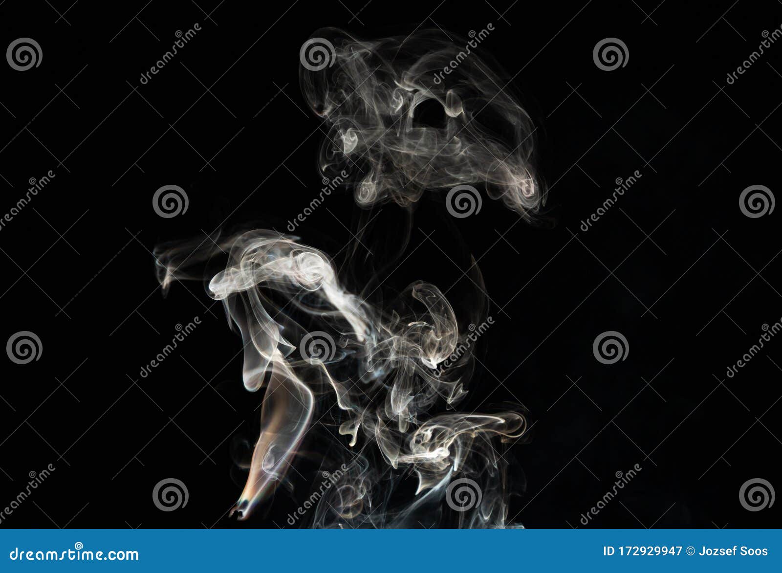 Grey Smoke Abstract Texture, Isolated Effect with Dark Background Stock ...