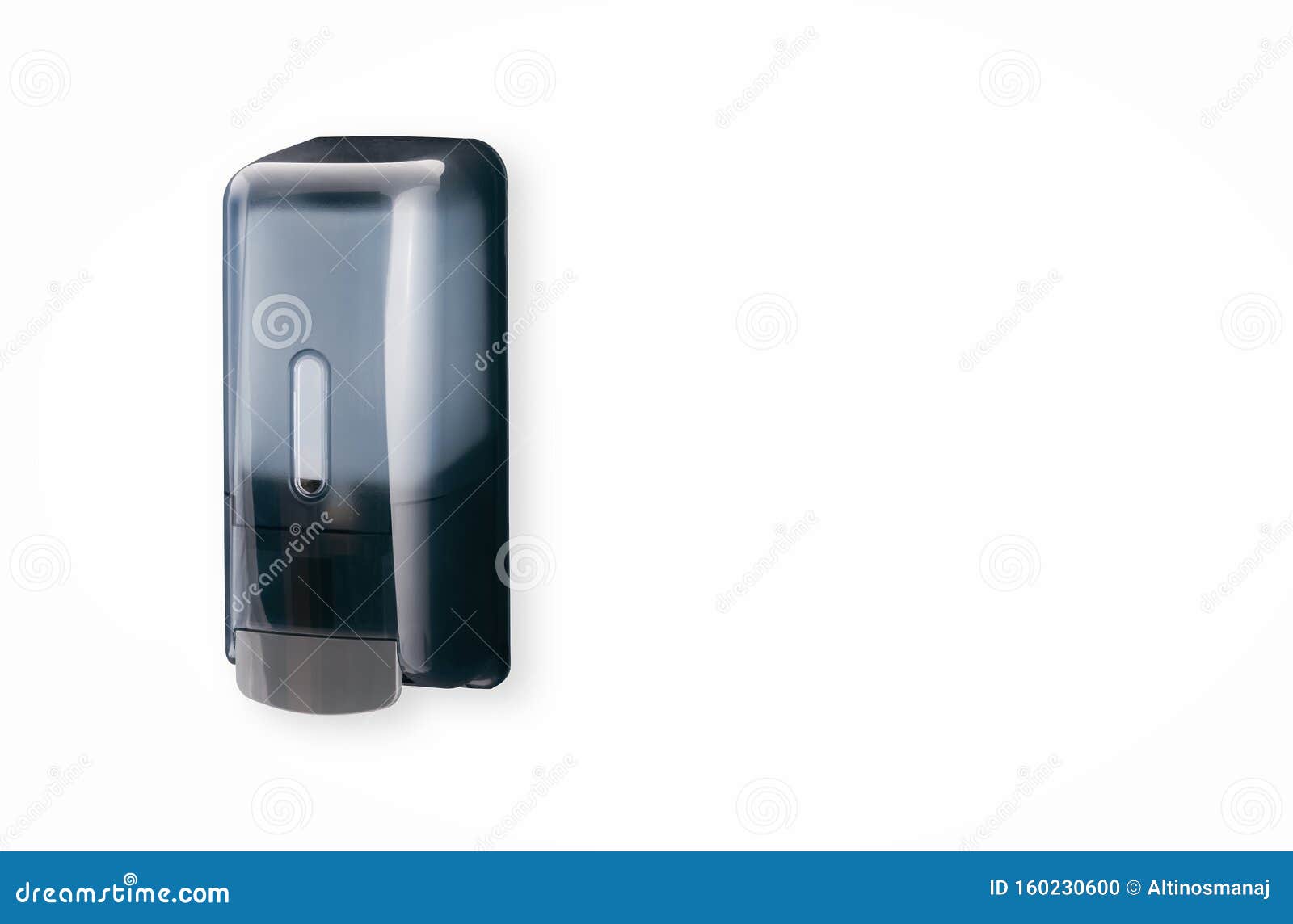 Grey Smoke Hand Soap Dispenser Plastic Mounted Stock Photo - Image of ...