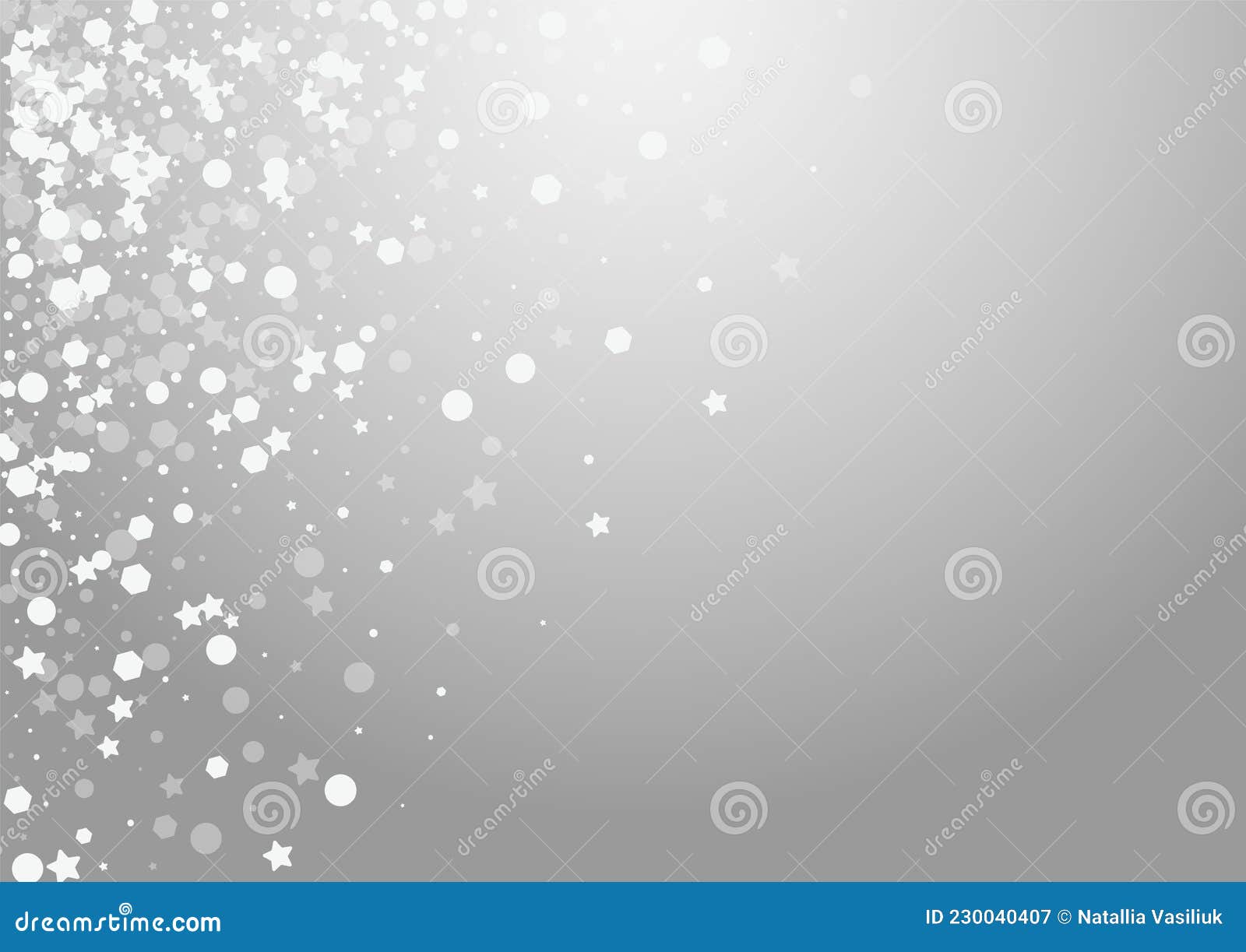 Grey Snow Vector Grey Background. White Bokeh Stock Vector ...