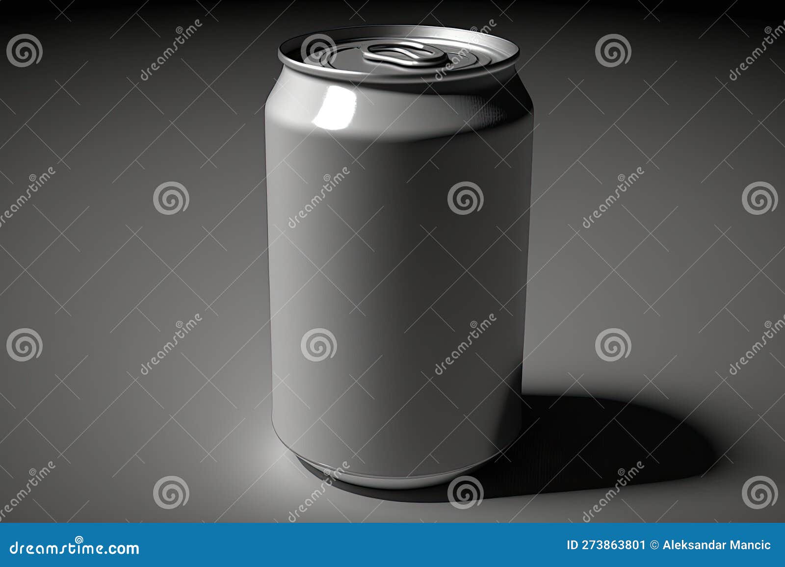 Grey soda can stock illustration. Illustration of aluminium - 273863801