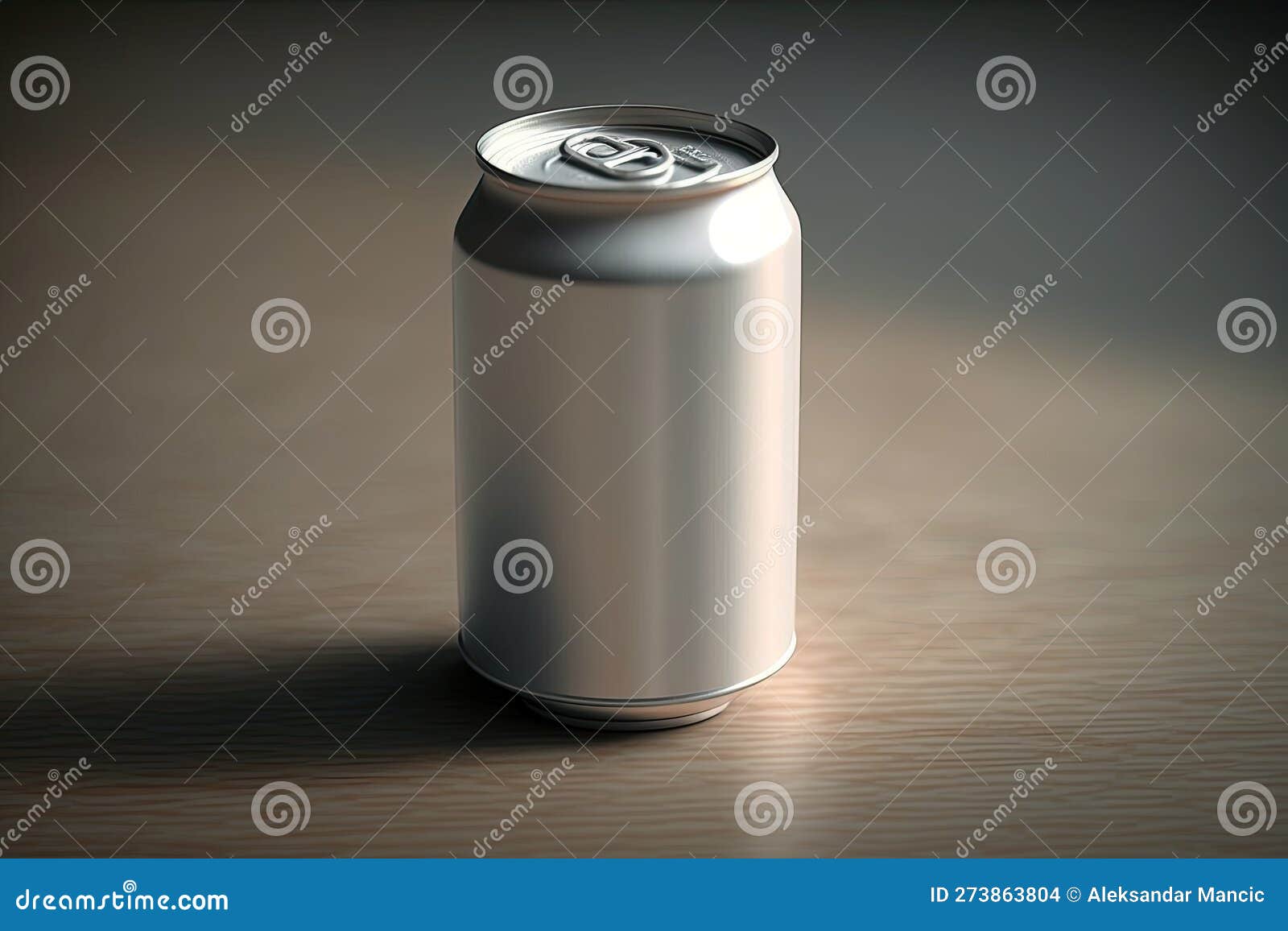 Grey soda can stock illustration. Illustration of grey - 273863804
