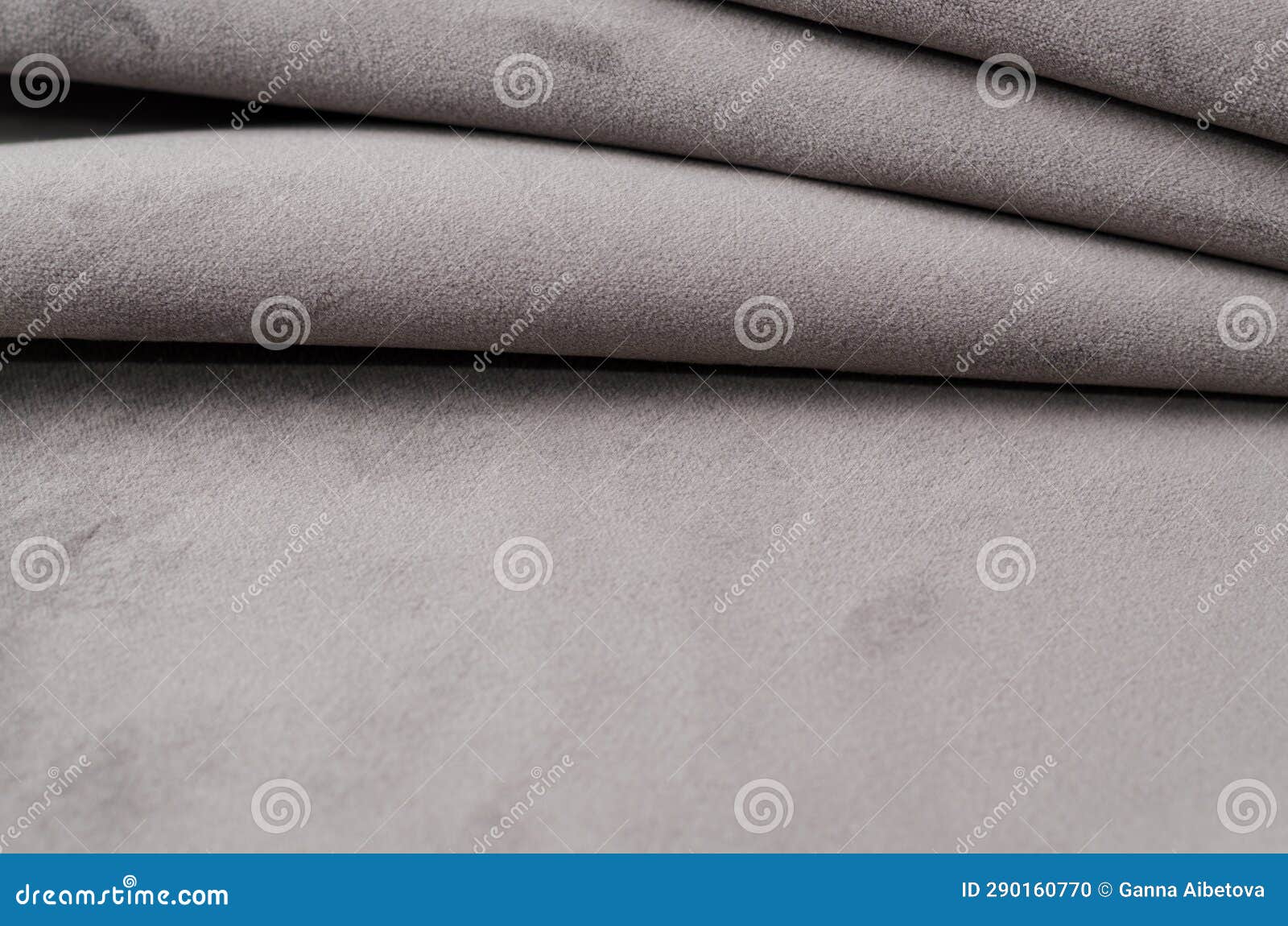 Grey Soft Velour Fabrics. Fabric Texture Background. Stock Photo ...