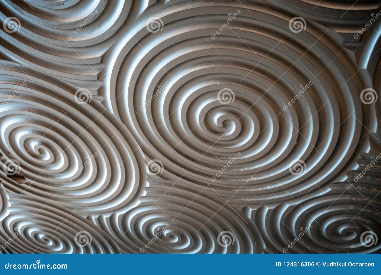 Grey Spiral Abstract Surface for Modern Interior Wall Stock Photo ...