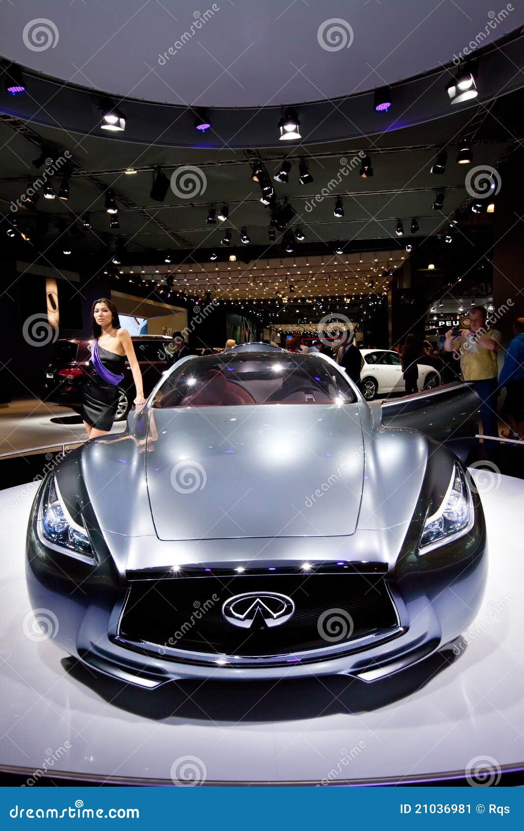 Grey Sport Car Infinity Essence Editorial Photo - Image of metal, lamp ...