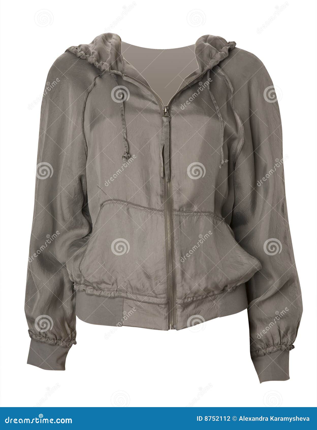 Grey sport jacket stock photo. Image of woman, female - 8752112