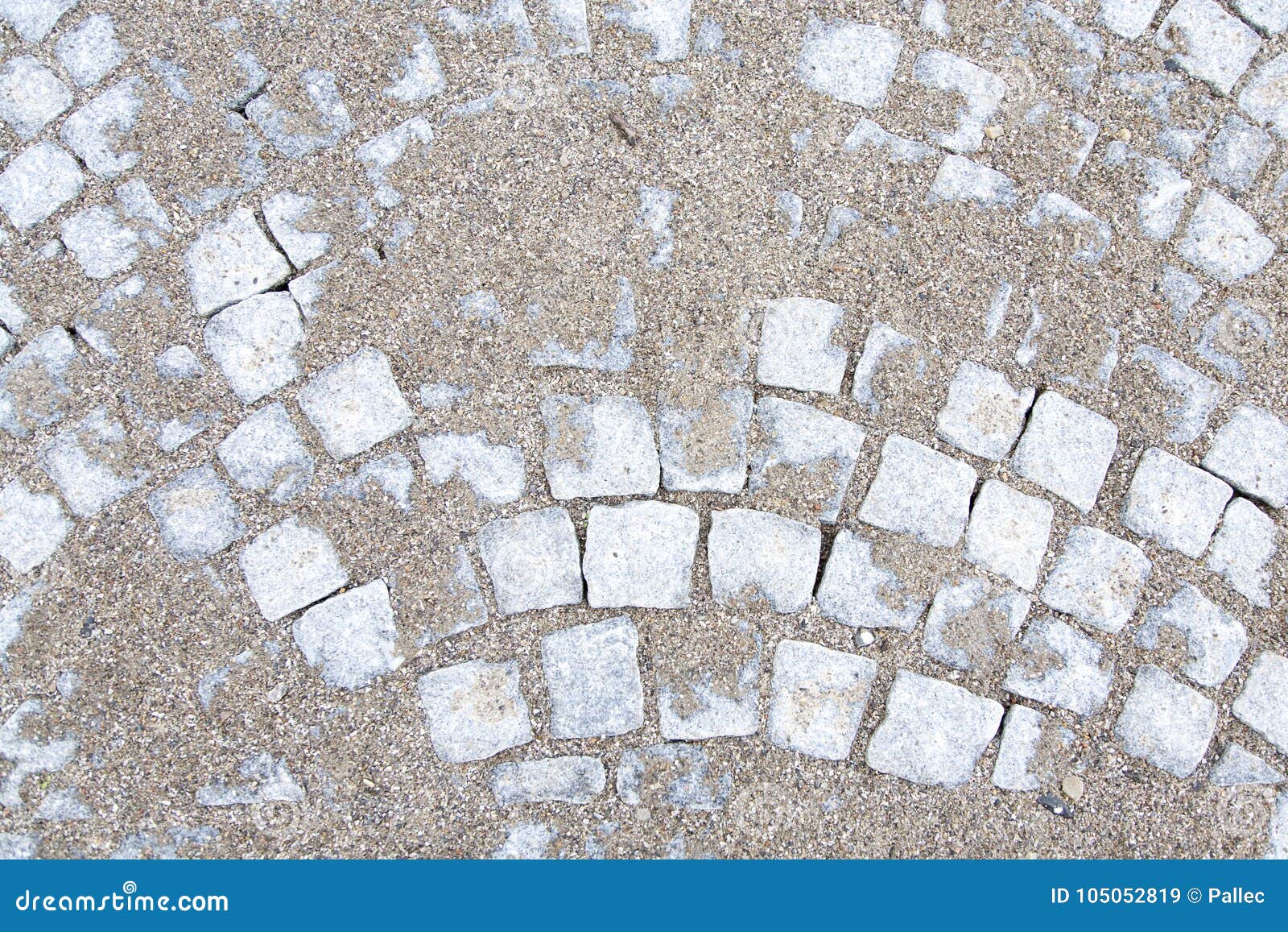 Grey Bricks on the Ground in Round Pattern Stock Image - Image of ...