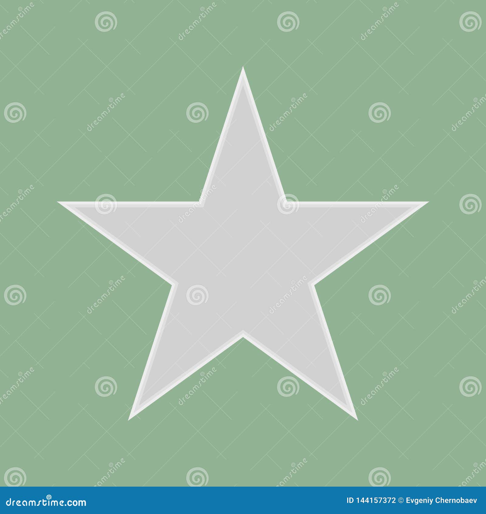 Grey Star Vector Eps10. Rating Star on Green Background. Stock Vector ...