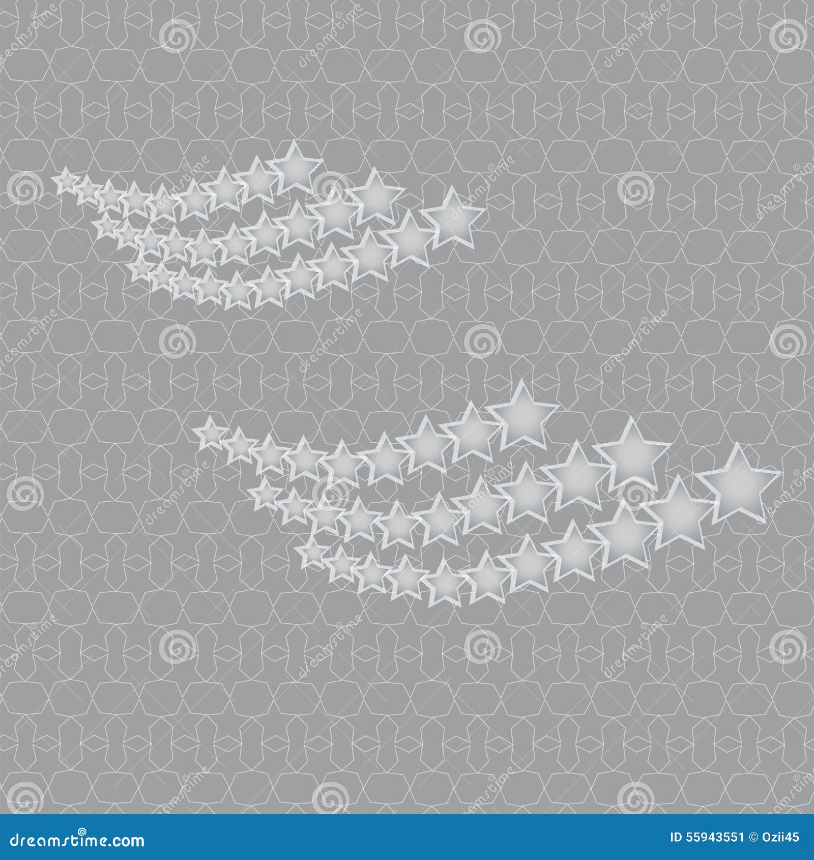 Grey stars stock vector. Illustration of holiday, continuous - 55943551